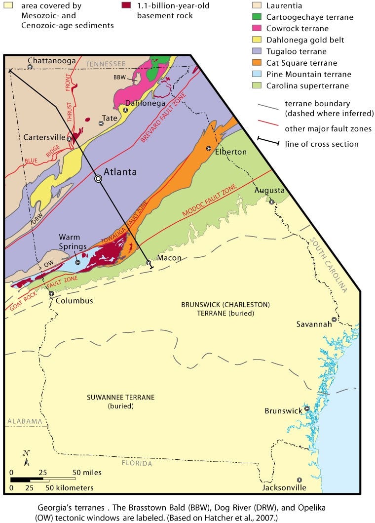 Geologic Map Of Georgia